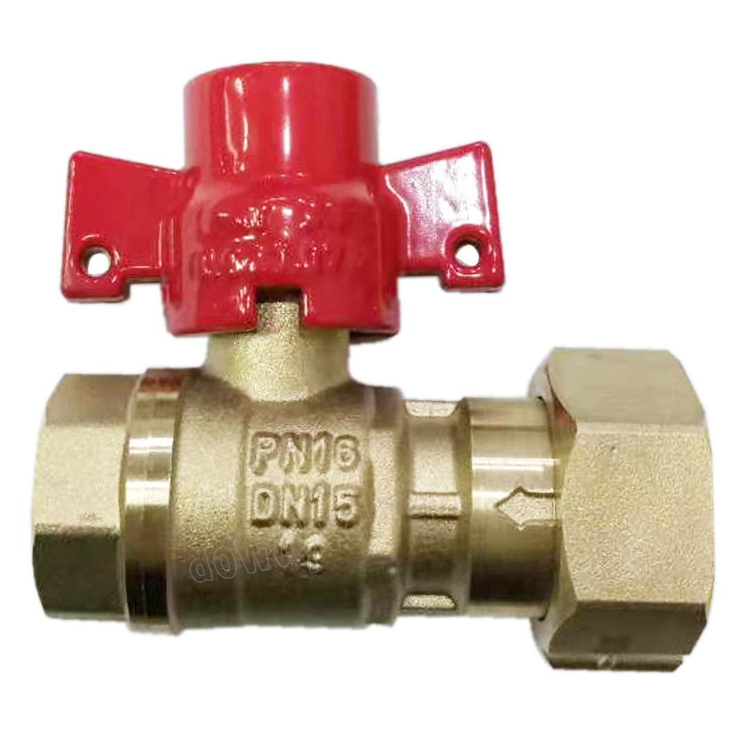 Forged Brass Water Meter Ball Valve with Key